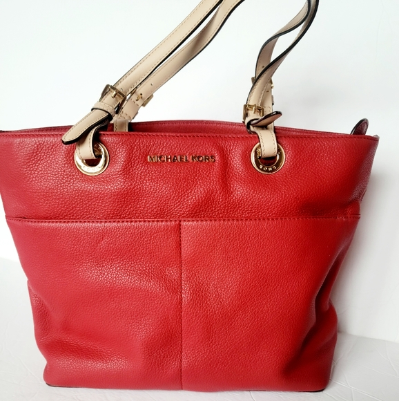 Michael Kors | Bags | Michael Kors Red Tote Purse | Poshmark